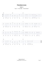 Careless Love - Mandolin Tabs | Tunefox