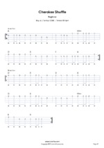 Cherokee Shuffle - Mandolin Tabs | Tunefox